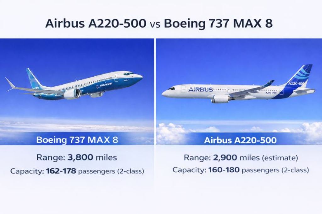 Airbus acelera desarrollo del A220-500 y prepara su lanzamiento ...
